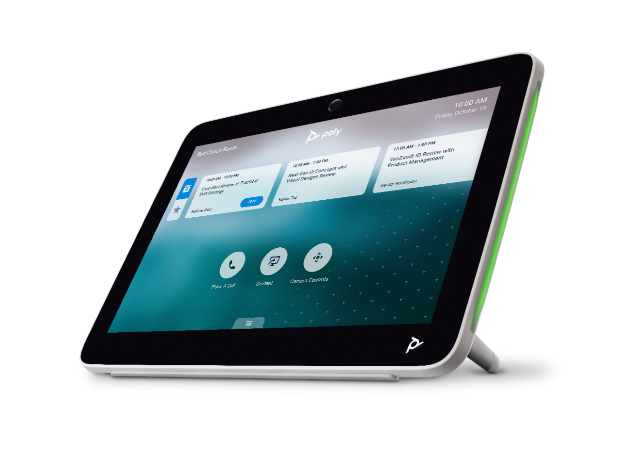 HP | Poly White TC10 Two-in-One Touch Panel for Meeting Room Scheduling ...